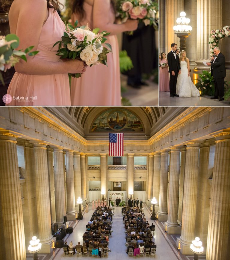 Monica & Zach's Cleveland City Hall Rotunda Wedding - Akron Wedding ...